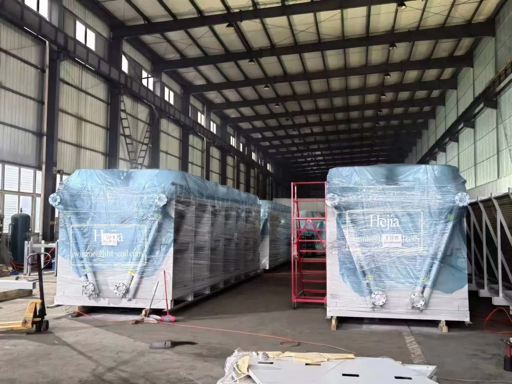 Single Double Row V Shape Dry Coolers Water Oil Glycol Mixture Limited ...