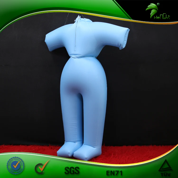 Hongyi Custom Inflatable Blue One-Piece Cloth With Zipper Inflatable ...
