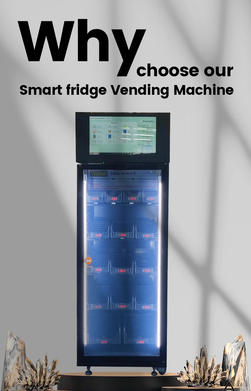 Refrigerator Single Door Smart Fridge Vending Machine Packaging for ...
