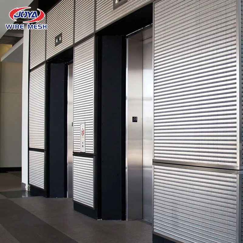 Stainless Steel Mesh Panel For Elevator Cabin Woven Metal Interiors ...