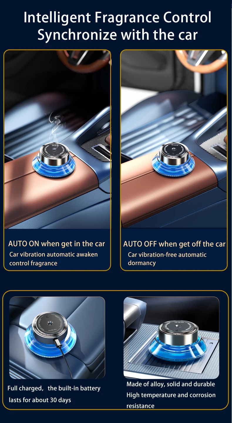 Luxury Car Cologne Diffuser - Fresh Air for Your Smart Car