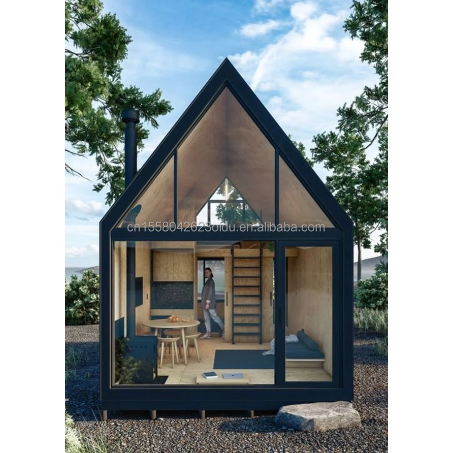 Modern Triangle Tiny House: Portable Prefab Steel Home with Aluminum ...