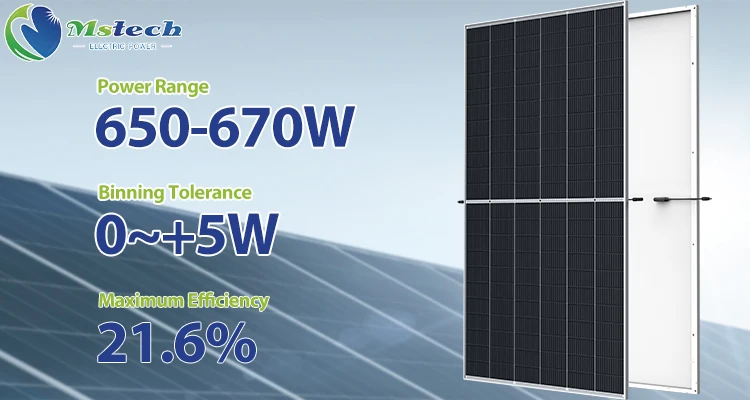 Mstech Solar 660w Placa Solar Roof Tiles 650 Watt 655w Panneau Solaire ...