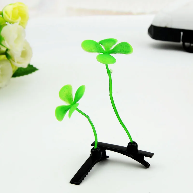 Hot Sales Cute Bean Sprouts Grass Hairpin Party Diy Hair Grass Clips Travel Creative Grass Hair Grips Alibaba