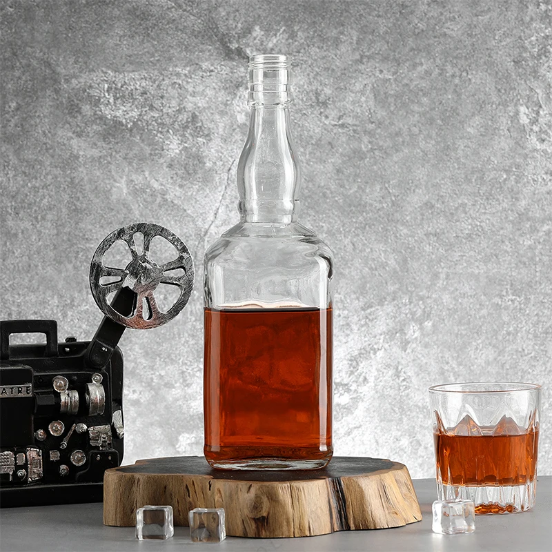 Free Sample Brandy Glass Bottles 700ml Customized Wine Glass Bottles ...