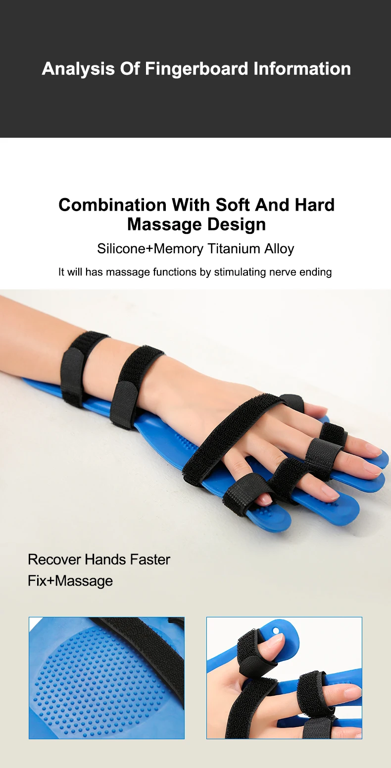 Medical Hand Stroke Orthopedic Fingerboard Orthosis Splint