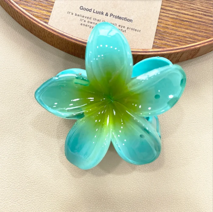 Wholesale Summer Bohemian Plastic Multicolor Frangipani Floral Hair ...
