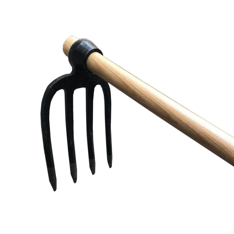 High Quality Garden Steel Fork Three Four Teeth Hoe For Outdoor ...