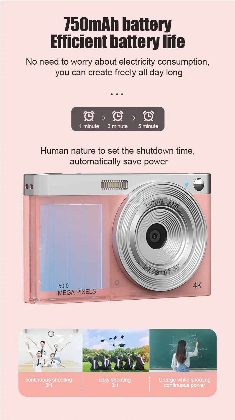 New Style Professional 4k Photo Video 16x Digital Zoom Mini Dslr ...