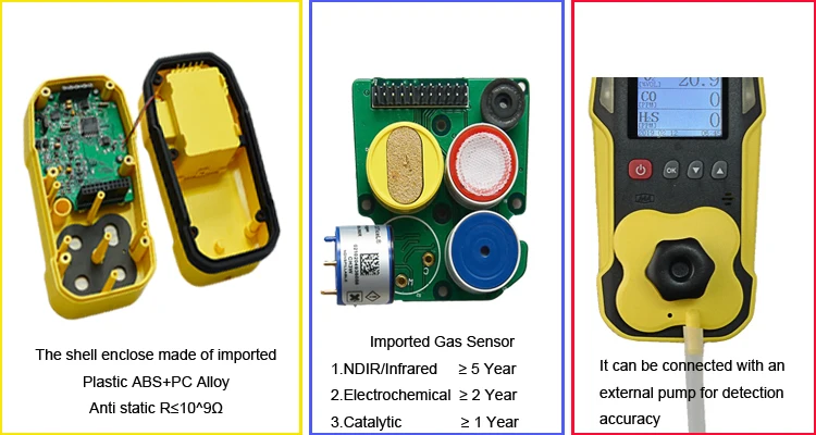 Handheld Air Sampling Pump - NO2, SO2, CO, CO2 Detector