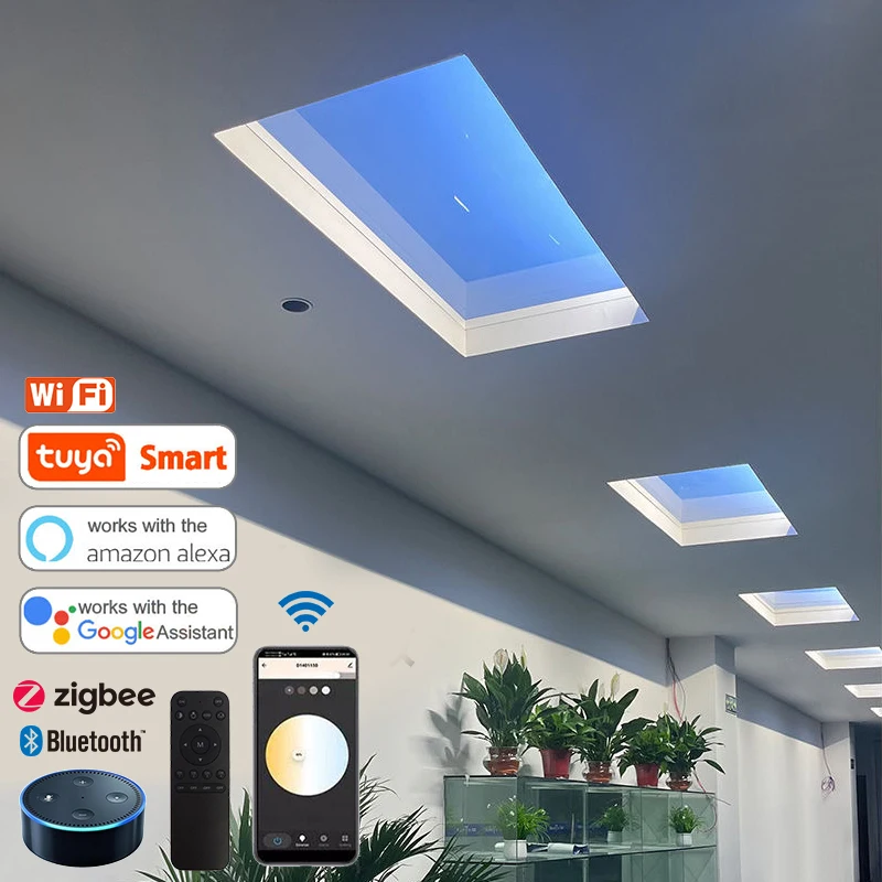 Artificial Virtual Skylights Coelux LED Nanotechnology Blue Sky Indoor ...