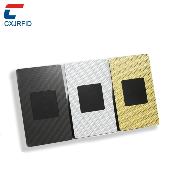 Iso Quality Writable Logo Custom Carbon Fiber Metal Card 13.56mhz Ntag ...