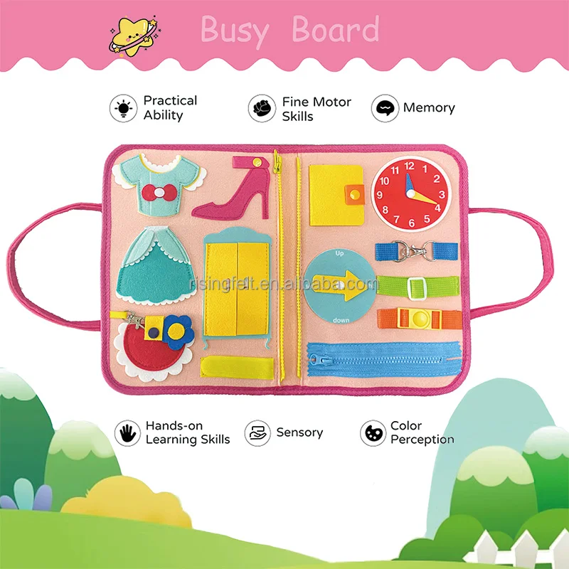 High Quality Education Learning Skills Felt Portable Toyboard Multi ...