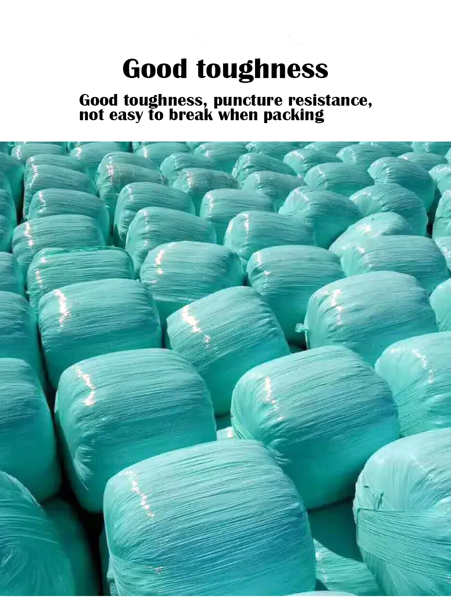 Green UV Resistant High Stretch Farm Large Roll Agri Silage Silage Wrap ...