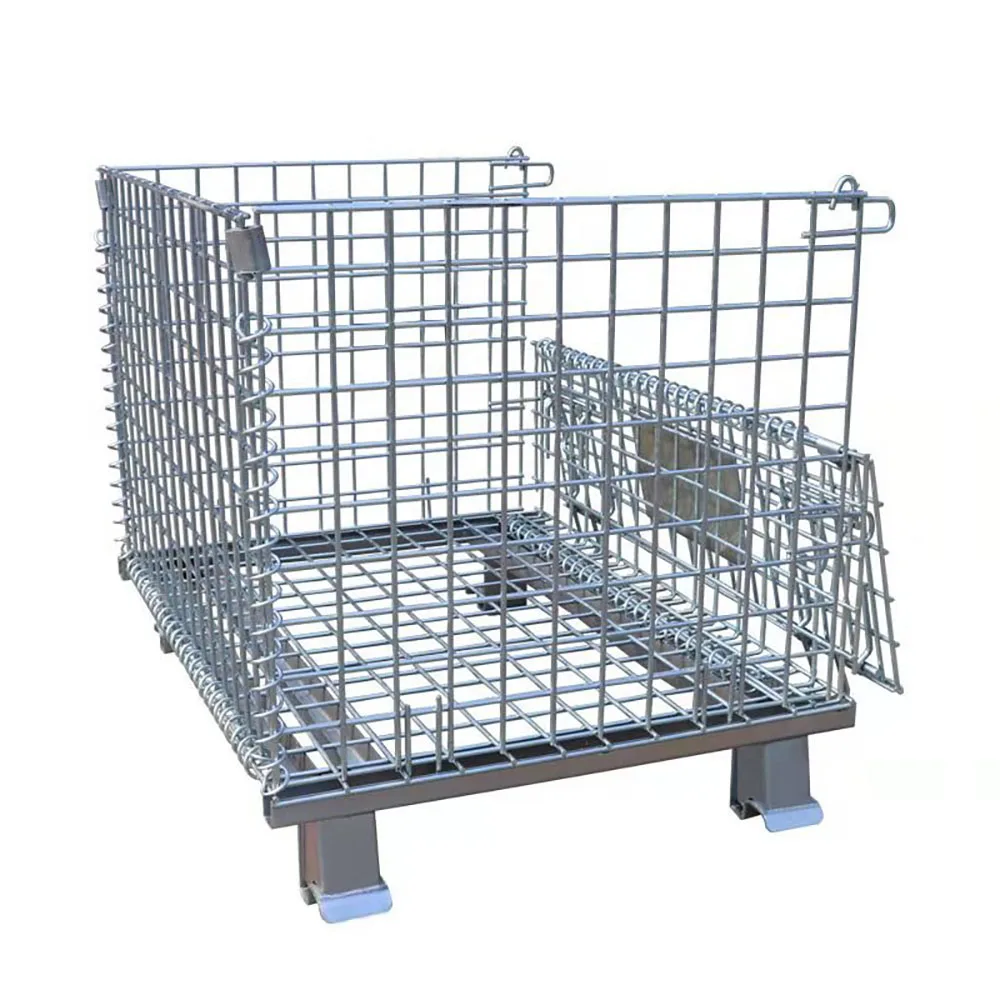 Heavy Duty Warehouse Steel Stackable And Foldable Panel Welded Wire ...