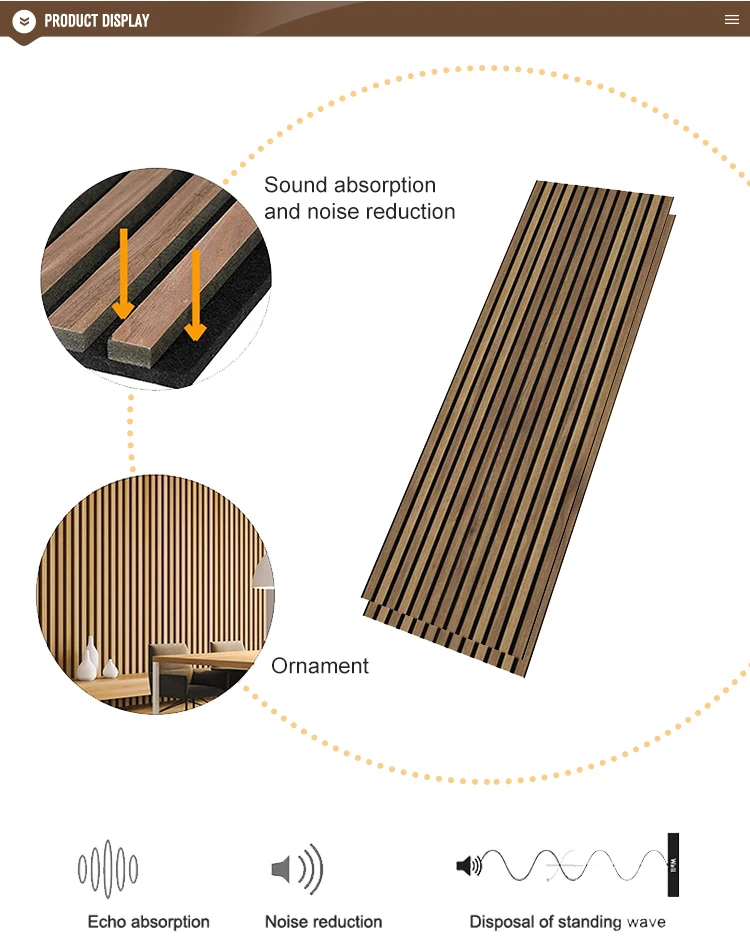 Akupanel Diffusion Wood Wall Slat Ceiling Sound Proof Wall Wooden ...