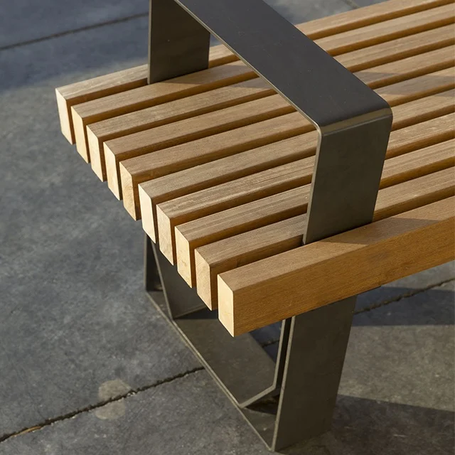 Outdoor Garden Park Patio Solid Wood WPC Bench by Haoyida