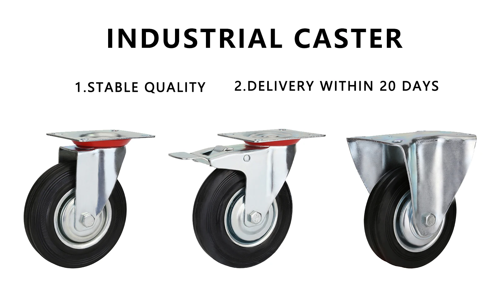 3inch Rigid Bbq Grill Laundry Stem Fixed Evelater Europe Type Rubber ...