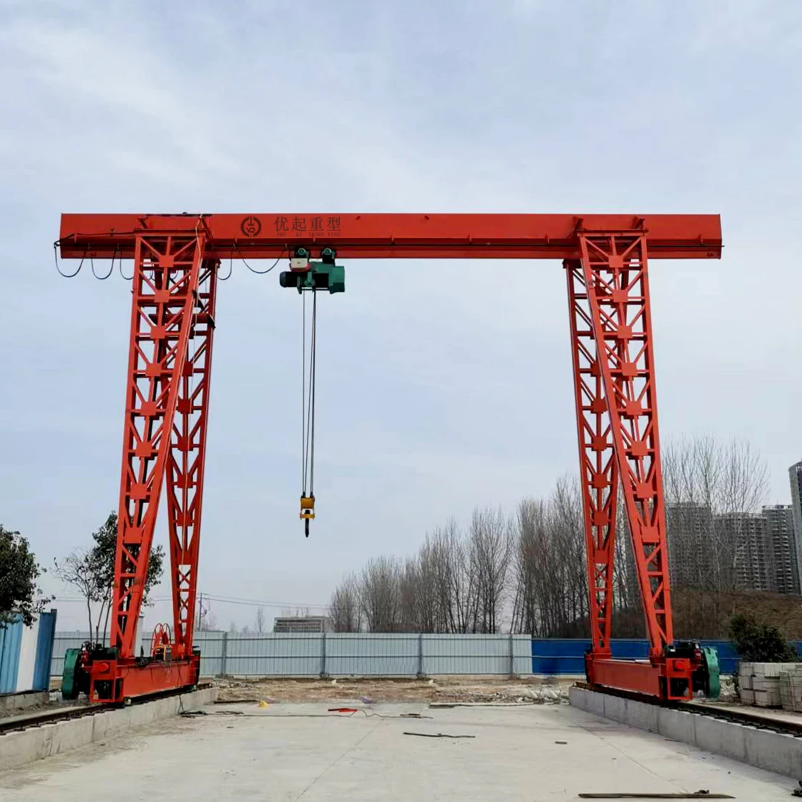 Nice Price Single Girder Gantry Crane With Electric Hoist - Buy ...
