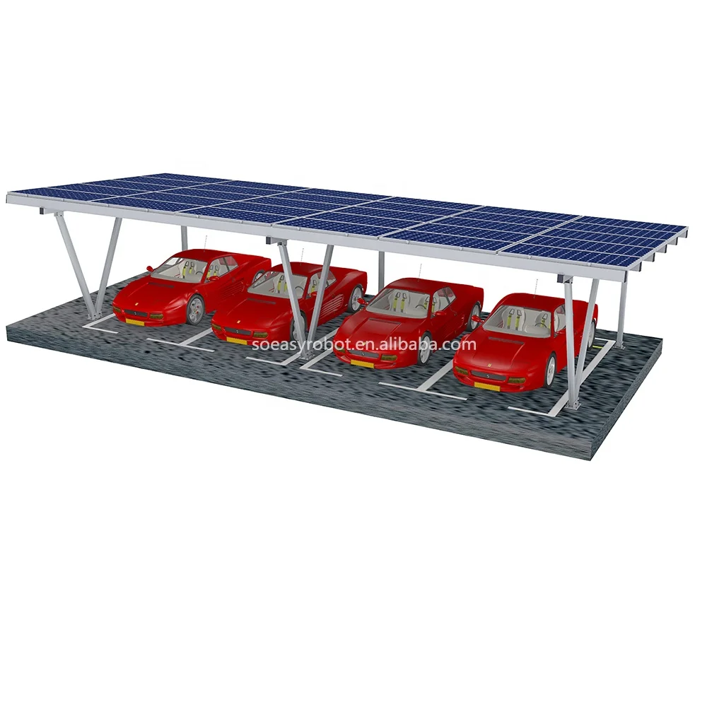 Soeasy Prefabricated Solar Car Shed Pv Car Parking Canopy Structure ...