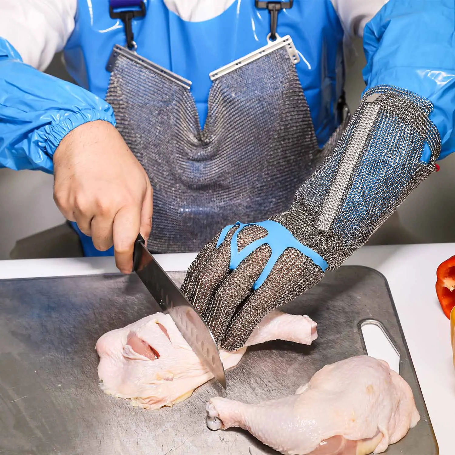 Customized Anti Cutting Safety Butcher Work Protection Stainless Steel ...