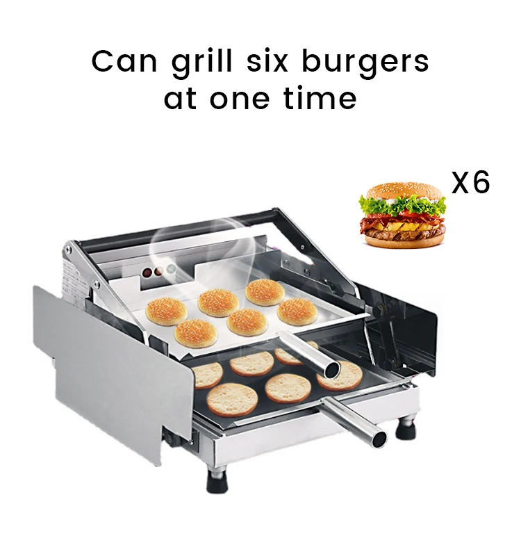 Multifunctional Conveyor Chain Toaster Hamburger Bun Toaster Machine ...