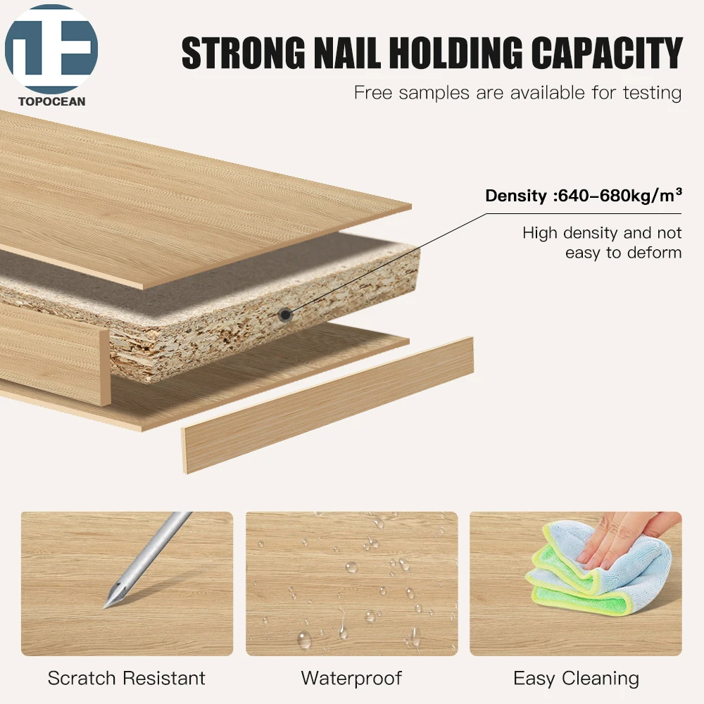 High Gloss Uv Melamine Mdf/plywood/particle Board 19 Mm Hmr Chipboard ...