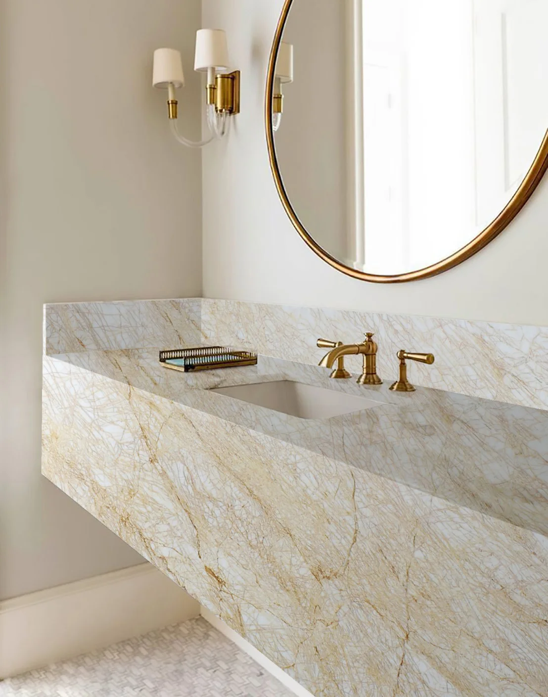 Golden Floor Tiles - Luxury Marble Flooring Solutions
