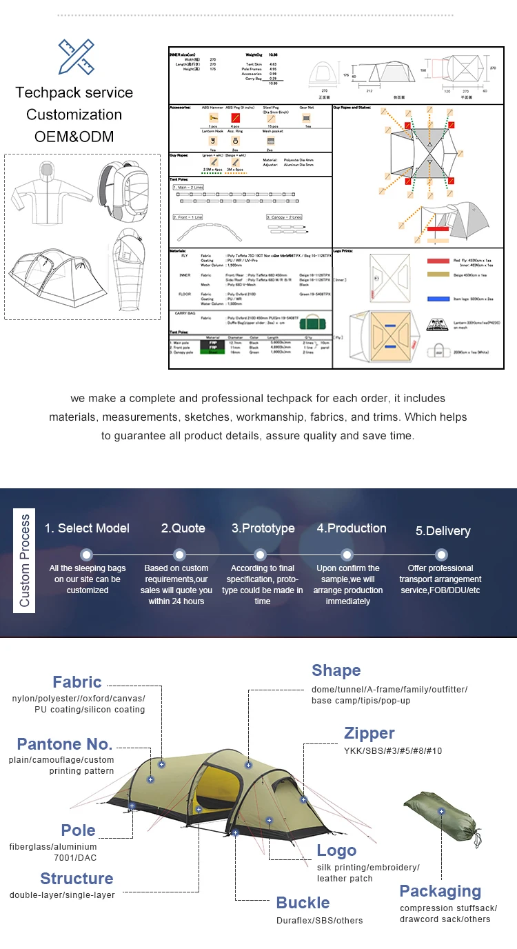 Custom Ultralight Tent - Ideal for One Person Backpacking