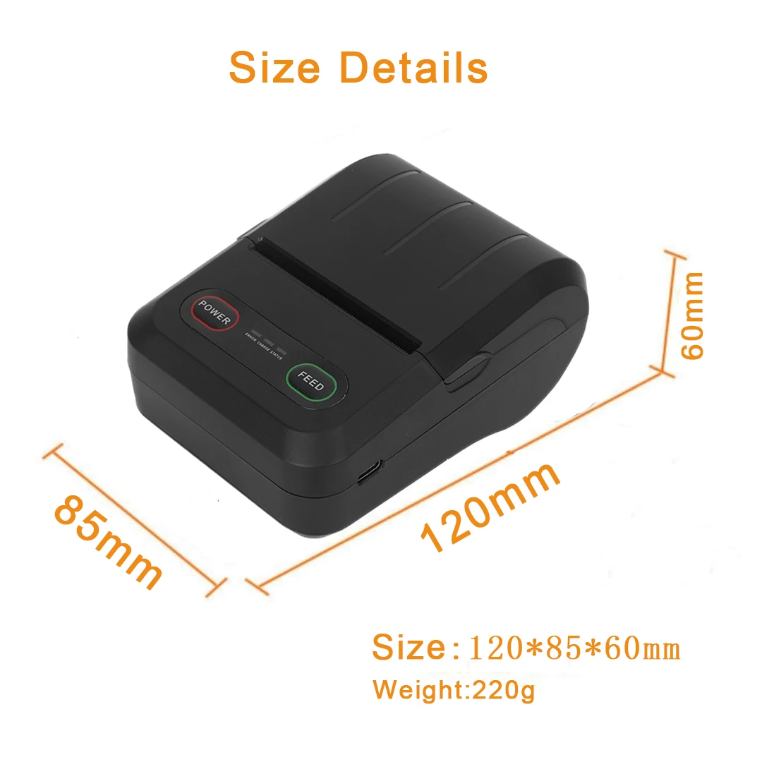 58mm Thermal Receipt Printer - Portable and Versatile