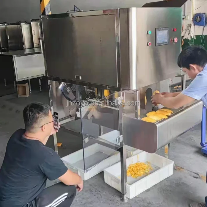 Automatic Mango Peeling And Half Cutting Machine Mango Peeler Machine - Buy Mango Peeling ...