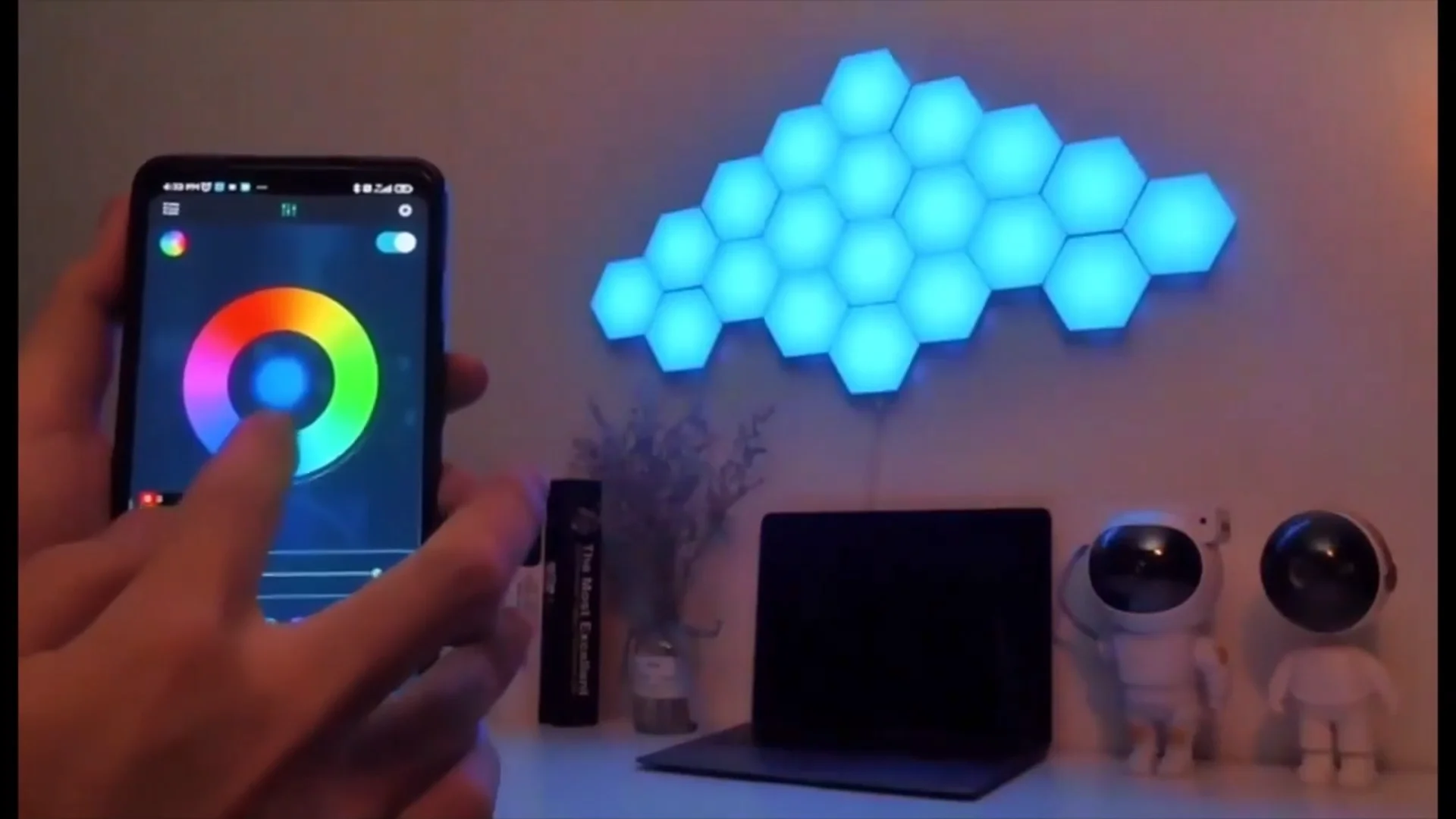 Nouvelle Lampe Led Hexagonale 2023 Rgb,Éclairage Modulaire Sensible ...