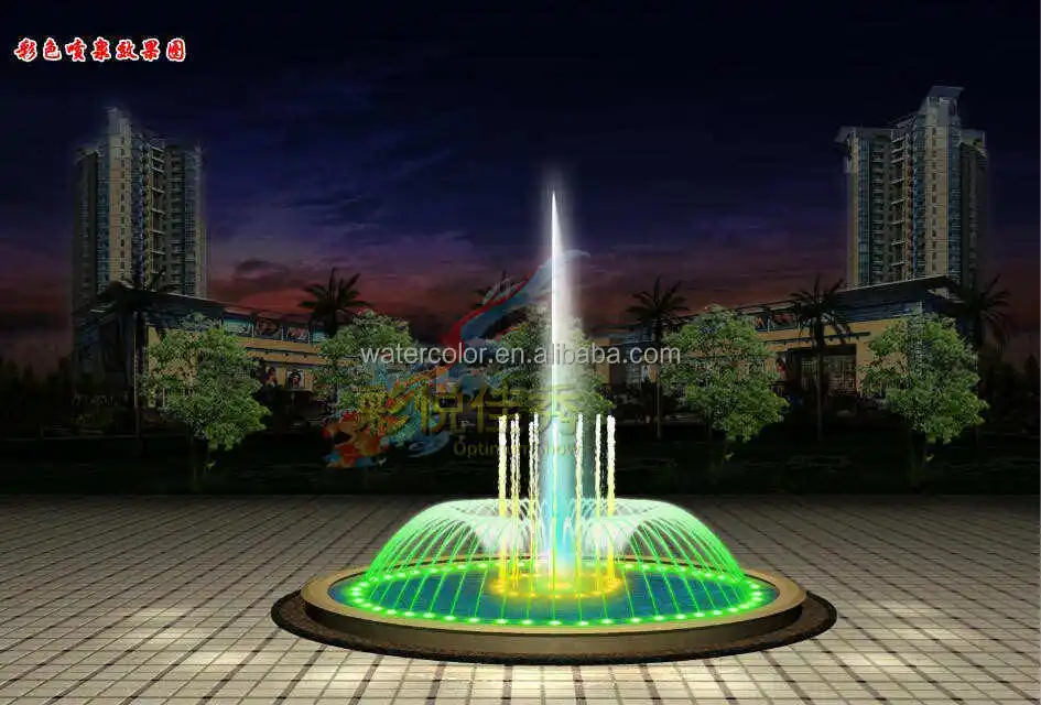 Indoor Outdoor Small Round Dancing Garden Musical Fountain