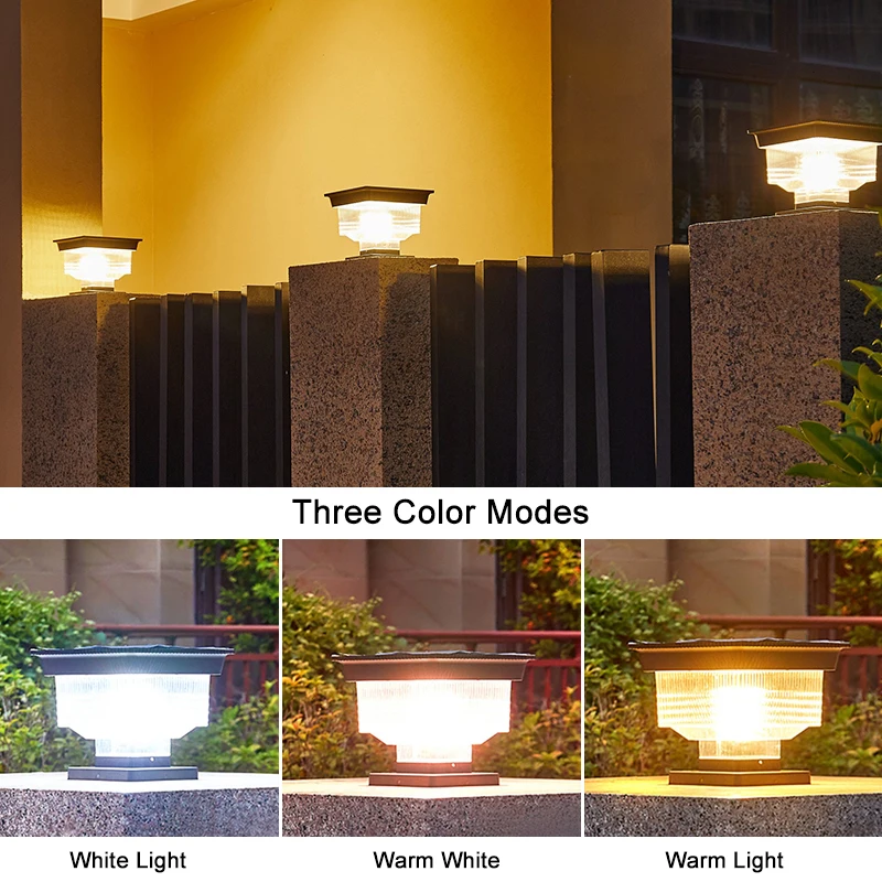 Modern Led Solar Powered Main Gate Light For Home Garden Outdoor ...