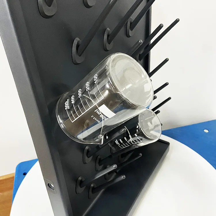 Good Quality test Tube Draining Rack Plastic Laboratory Pegboard Rack ...