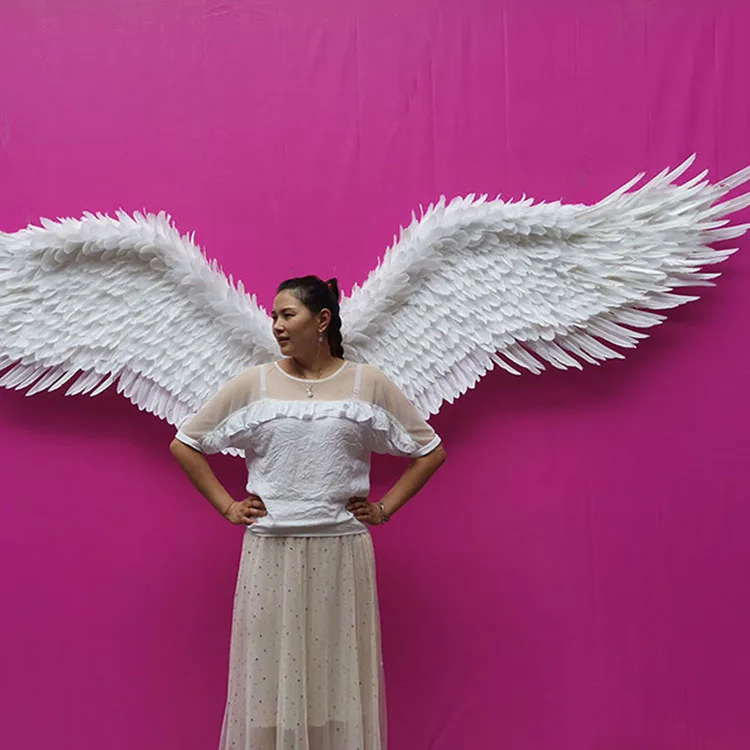 Large Goose Feather Angel Wings White Feather Angel Wings Wall ...