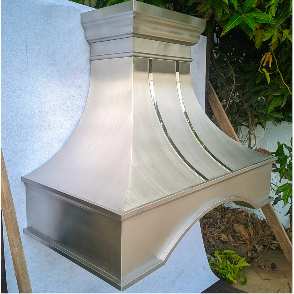 Custom Hand Made Modern Novel Design Brushed Wall Mount Kitchen Range ...