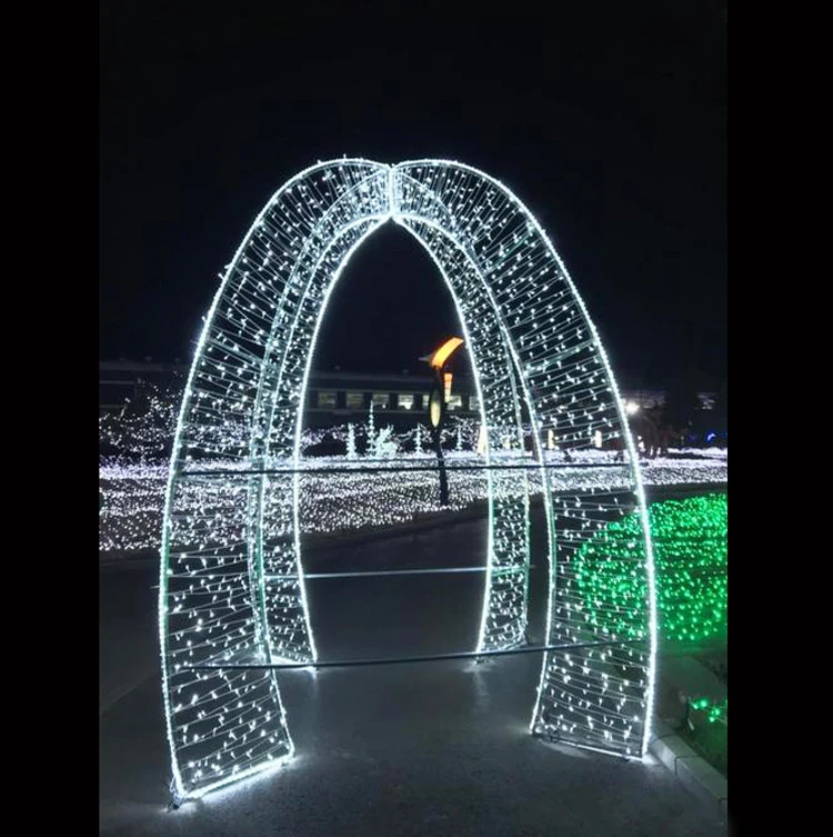 Factory Custom Outdoor Giant Waterproof Led Arch Light Decoration ...