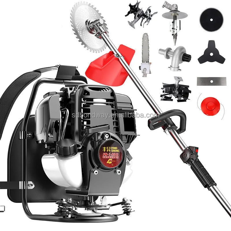 Durable Multifunctional Portable Gasoline Mower Weeder Rotary Tiller ...