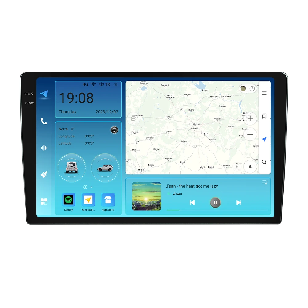 7870 Universal 2K QLED Screen Android 13 Car split-screen GPS/AM/FM ...