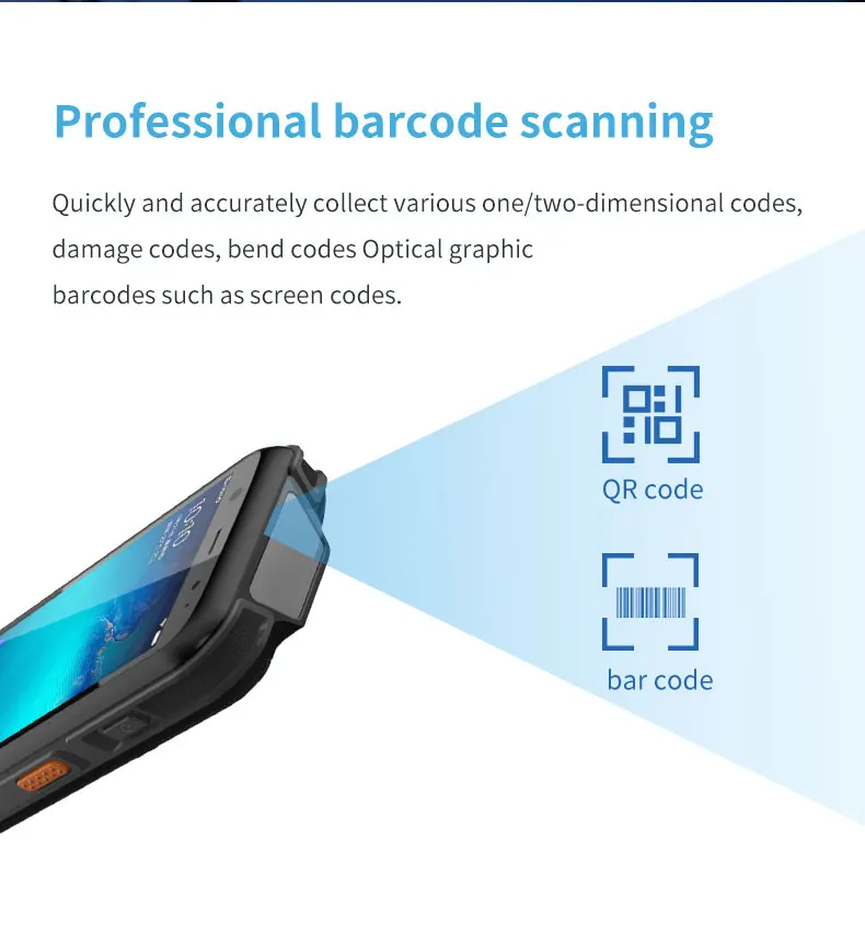 Industrial Plus Android Handheld Pda Scanner,Qr Code Barcode Scanner ...