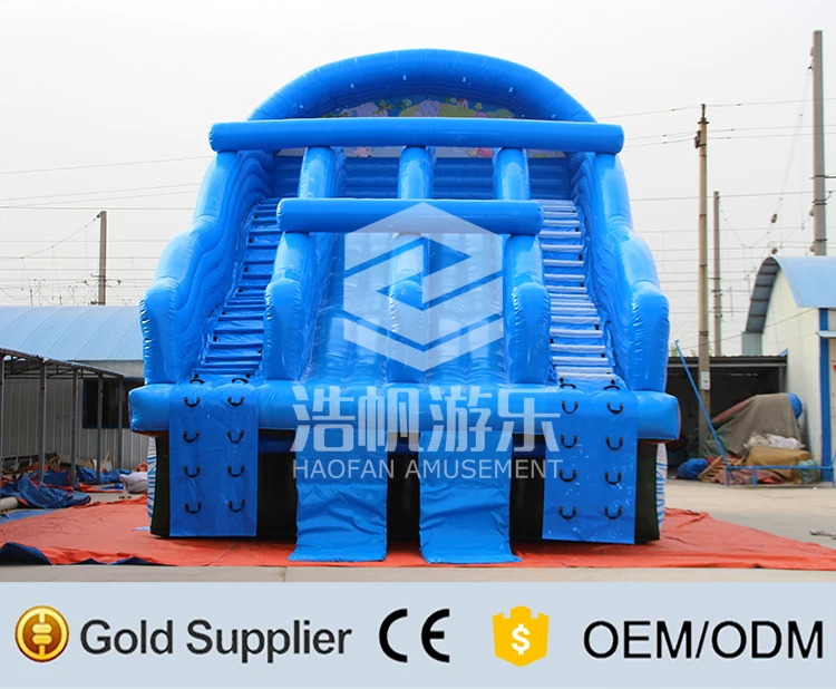 Outdoor Summer Cool Wave Pool Slide Inflatable Water Slide For Inground ...