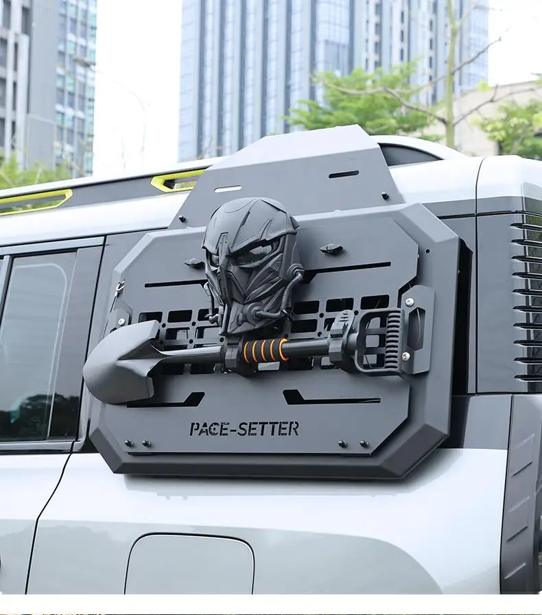 Mecha Mesh Modified Engineer Shovel Side Window Side Backpack ...