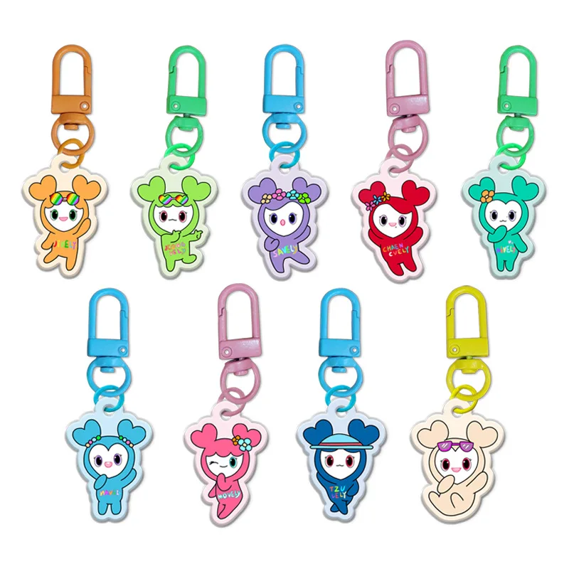KPOP Idol TWICE Cartoon Lovely MOMO SANA MINA Keyring