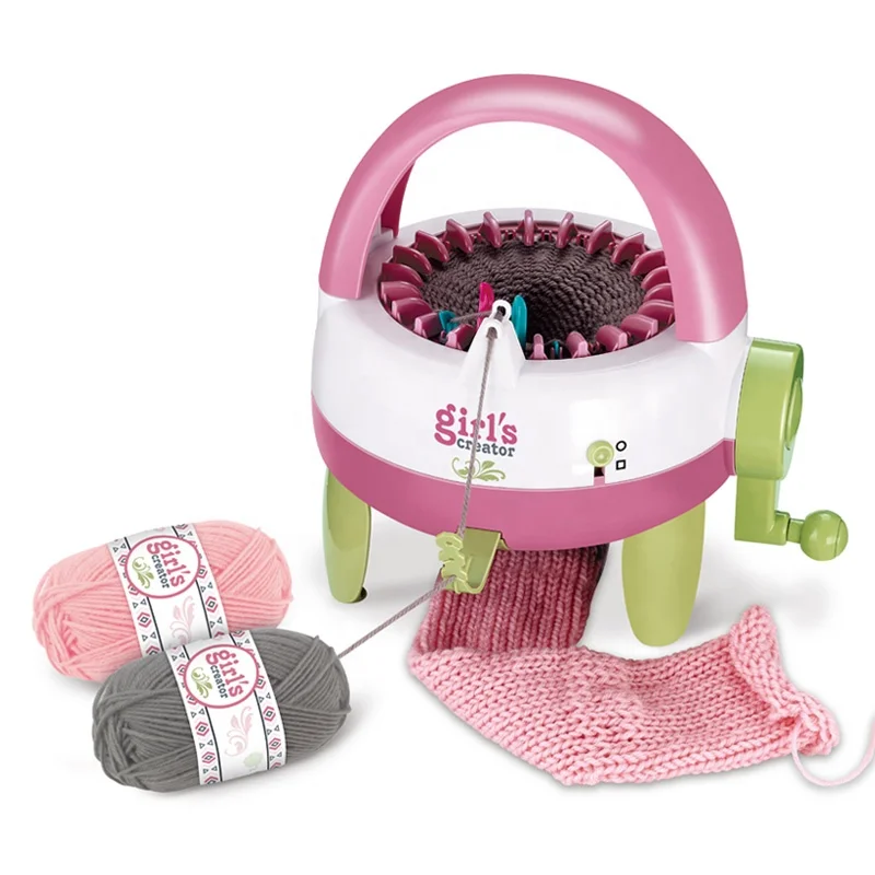 Kids DIY Wool Weaving Loom Machine Toy Smart Knitting Plastic Device ...