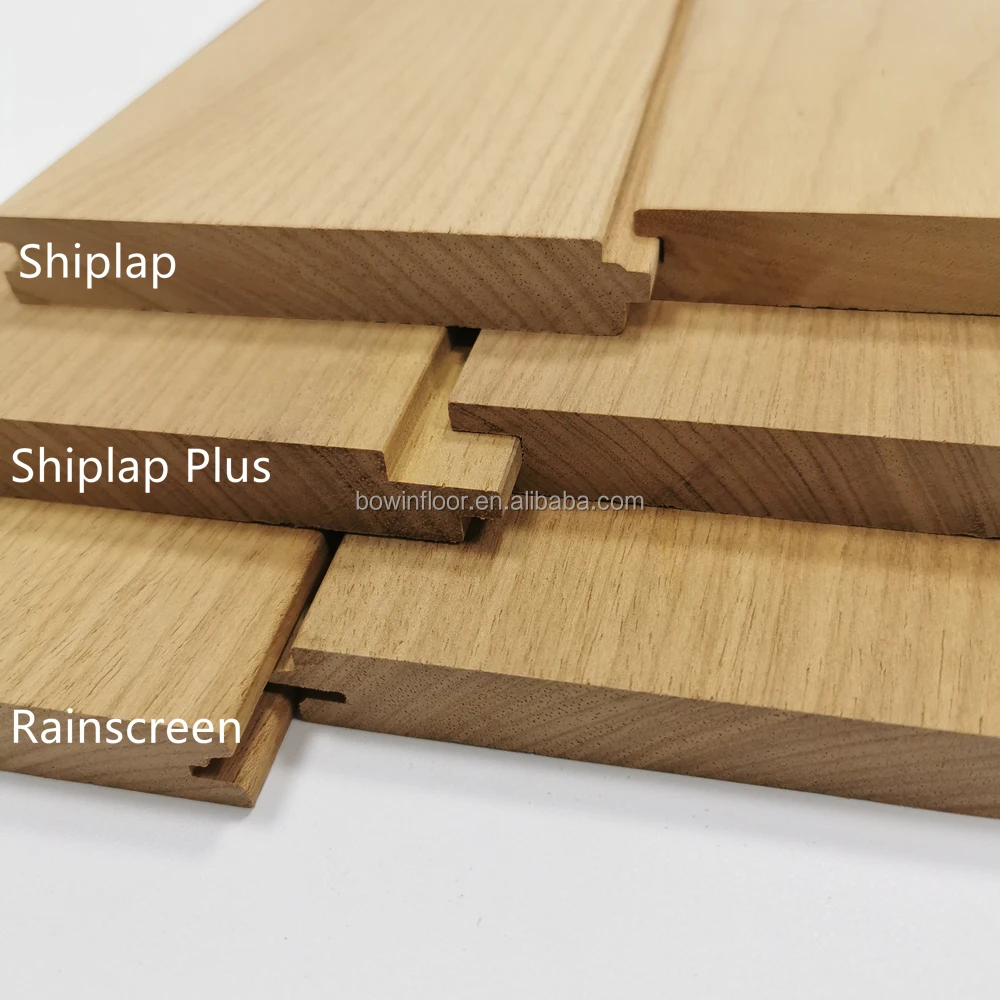 Exterior Used Teak Wood Wall Siding Panels - Durable & Stylish