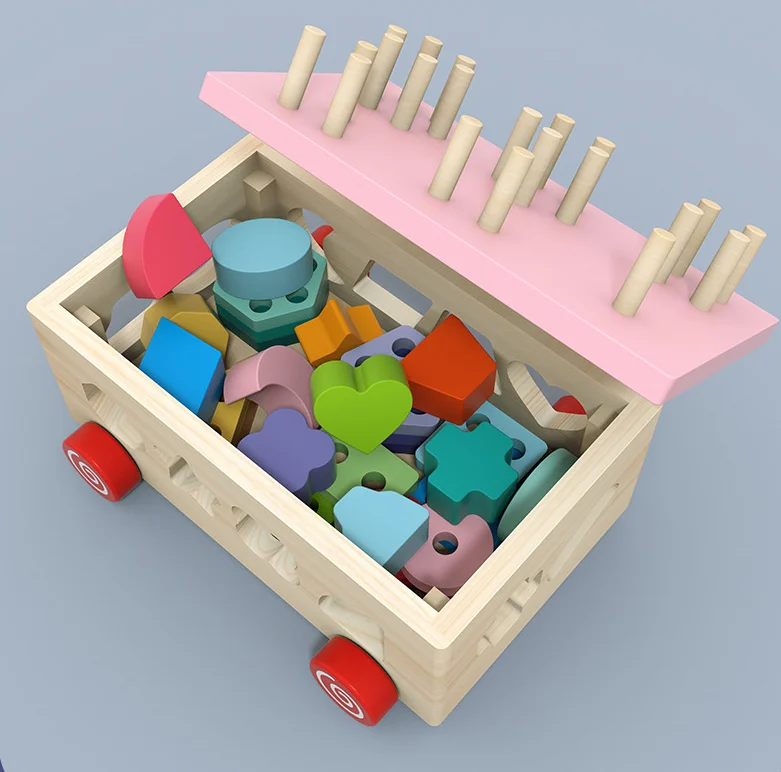 Hottest Educational Shape Matching Blocks Rabbit Design Kids ...