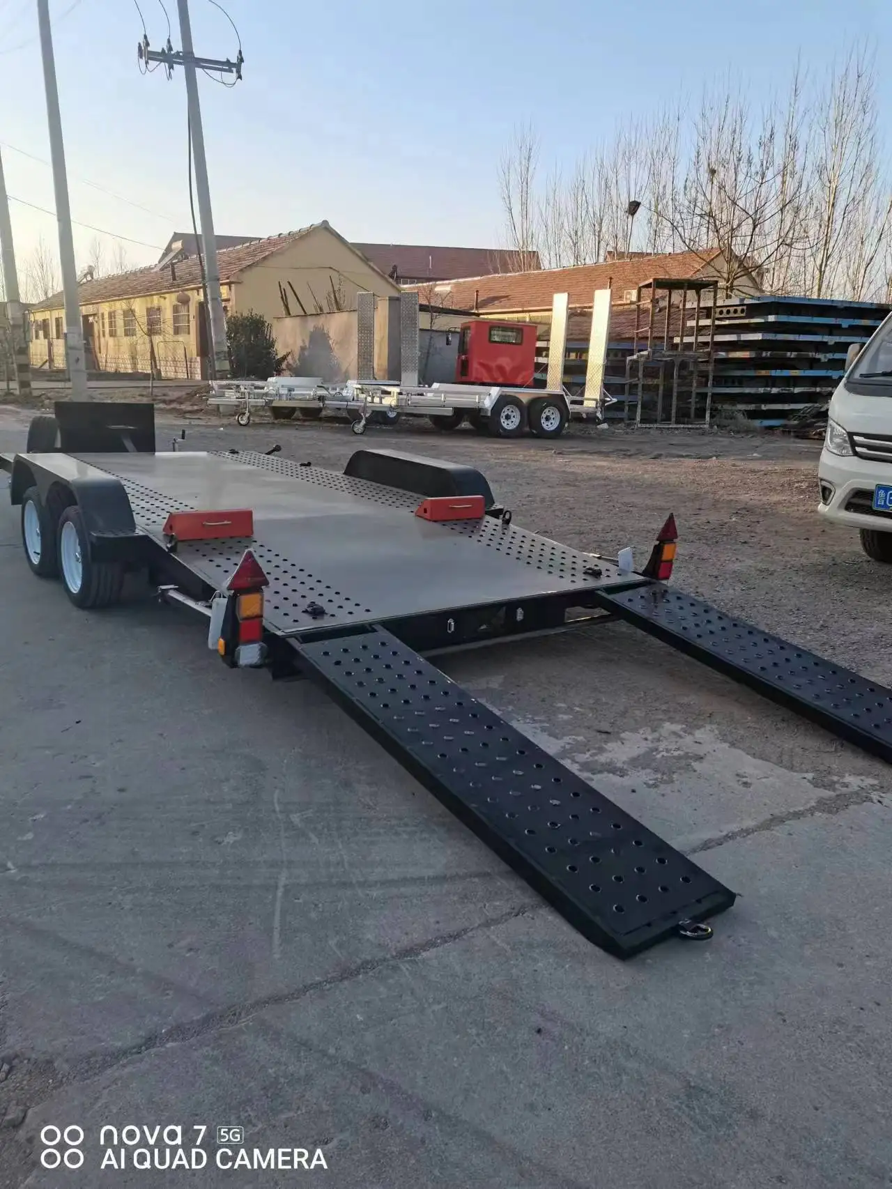 Factory Supply Galvanised 1t 2t 3t 3.5t Excavator Trailer With Best ...