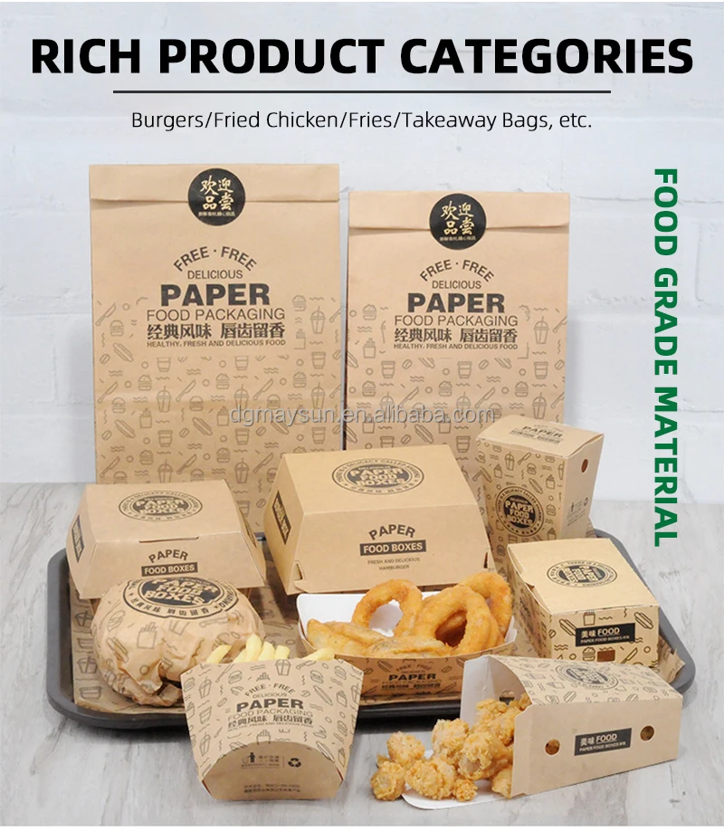 Custom Clamshell Food Packaging - Bio-Degradable Kraft Paper