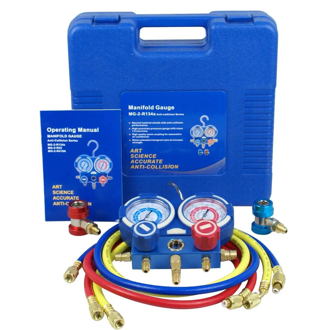 HVAC A/C Refrigeration Manifold Gauge Set Diagnostic R12 R22 R134a ...